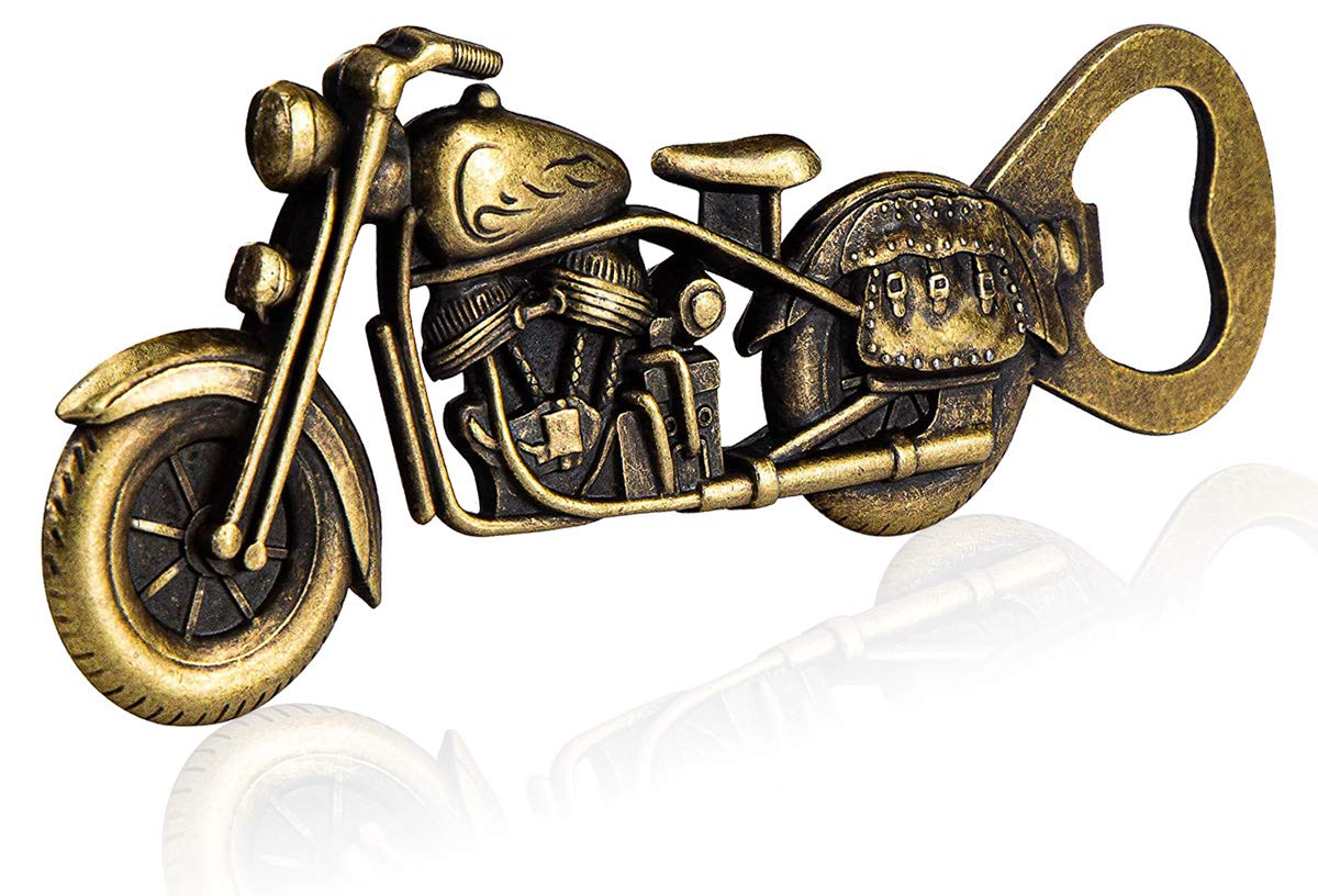 Koenval Gifts for Men, Motorcycle Bottle Opener Birthday Gifts Vintage Cool Beer Gift Unique Christmas Fathers Day Valentines Anniversary Presents for Him Dad Husband Boyfriend Grandpa