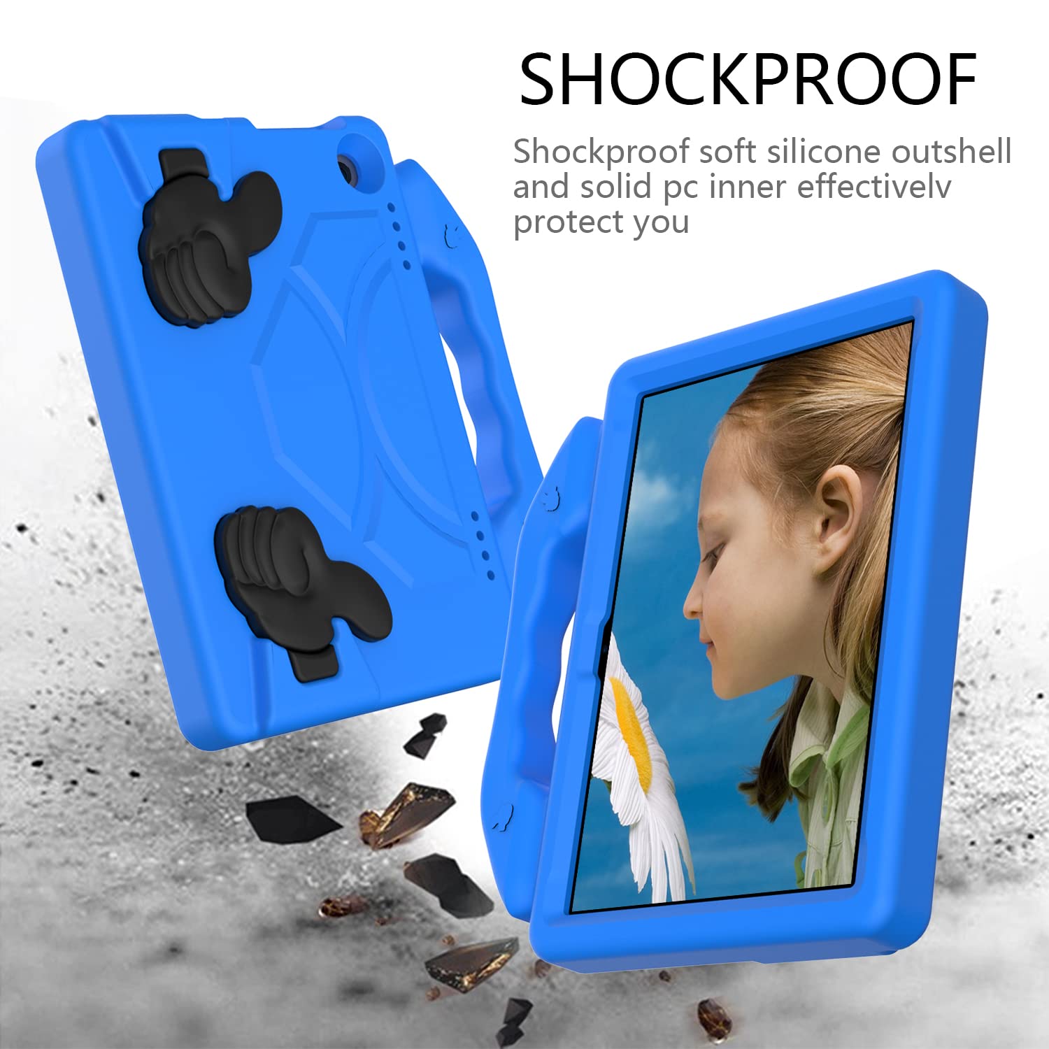 Kids Case for Amazon Fire HD 8 & Plus 2020 10th Generation- Lightweight Shockproof Handle with Stand Kid-Proof Case for All-New Fire HD 8 inch Tablets