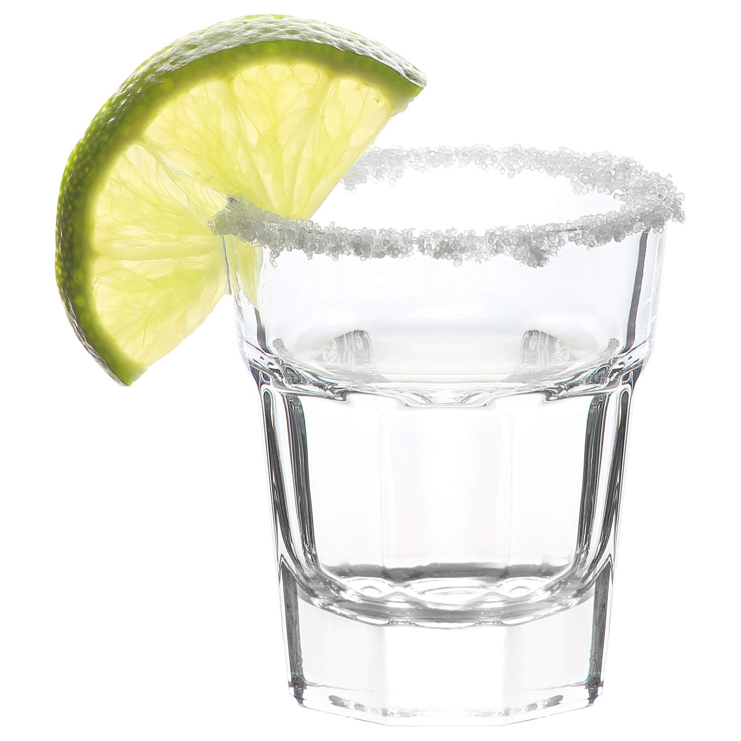 lav Scotch Shot Glasses Set of 6 - Clear Tequila Shot Cups for Parties 1.5 Oz - Plain Shot Glass Set Perfect for Gift and Wedding Parties - Made in Europe