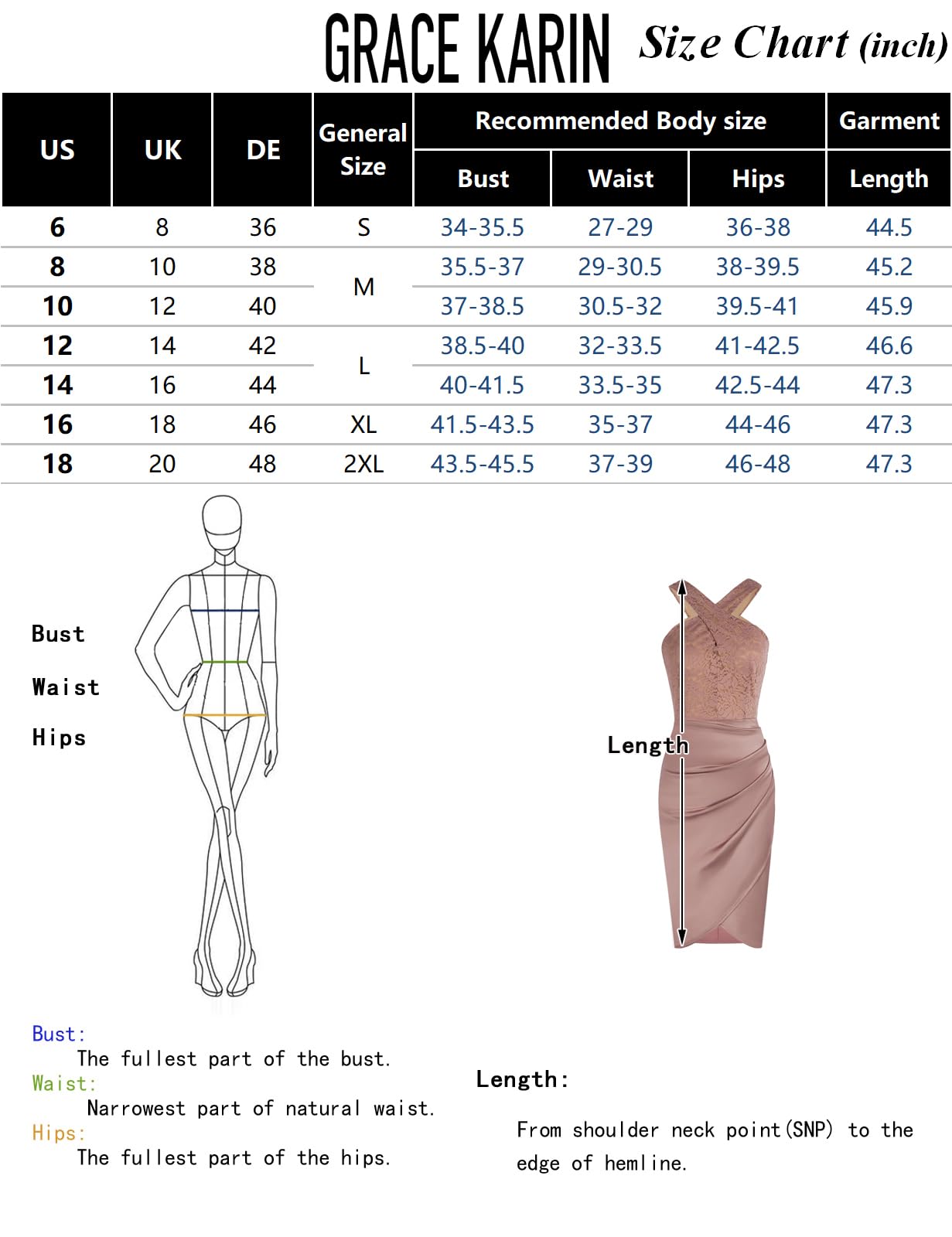 GRACE KARIN Women Semi Formal Dresses Lace Satin Halter Ruched Wrap Cocktail Dress Wine Red, 10