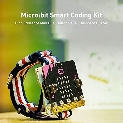 QONIA :Bit Smart Coding Kit Educational DIY Programming Watch Wearable Device Without Microbit Baord Fit