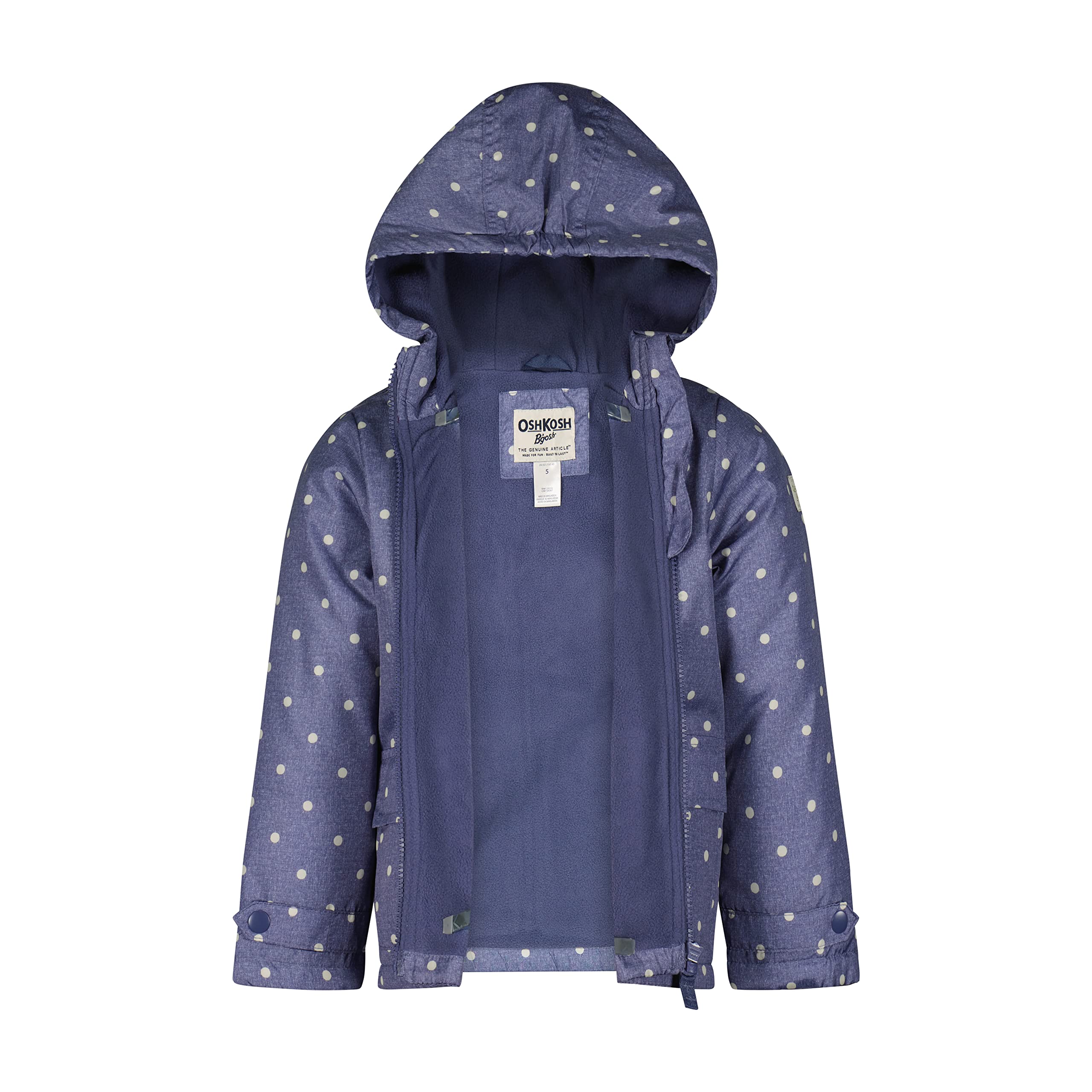 OshKosh B’gosh Baby Girl's Hooded Winter Coat, Ombre, 4 Years
