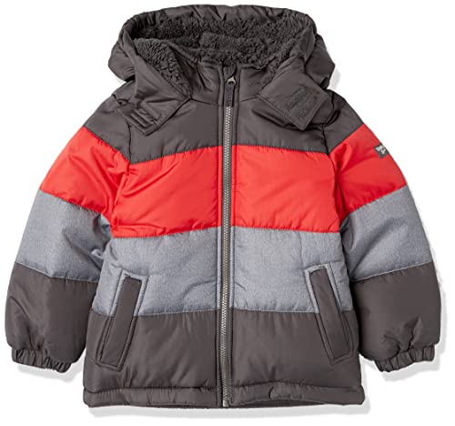 OshKosh B’gosh Boy's Hooded Baby Winter Coat, Grey, 4 Years