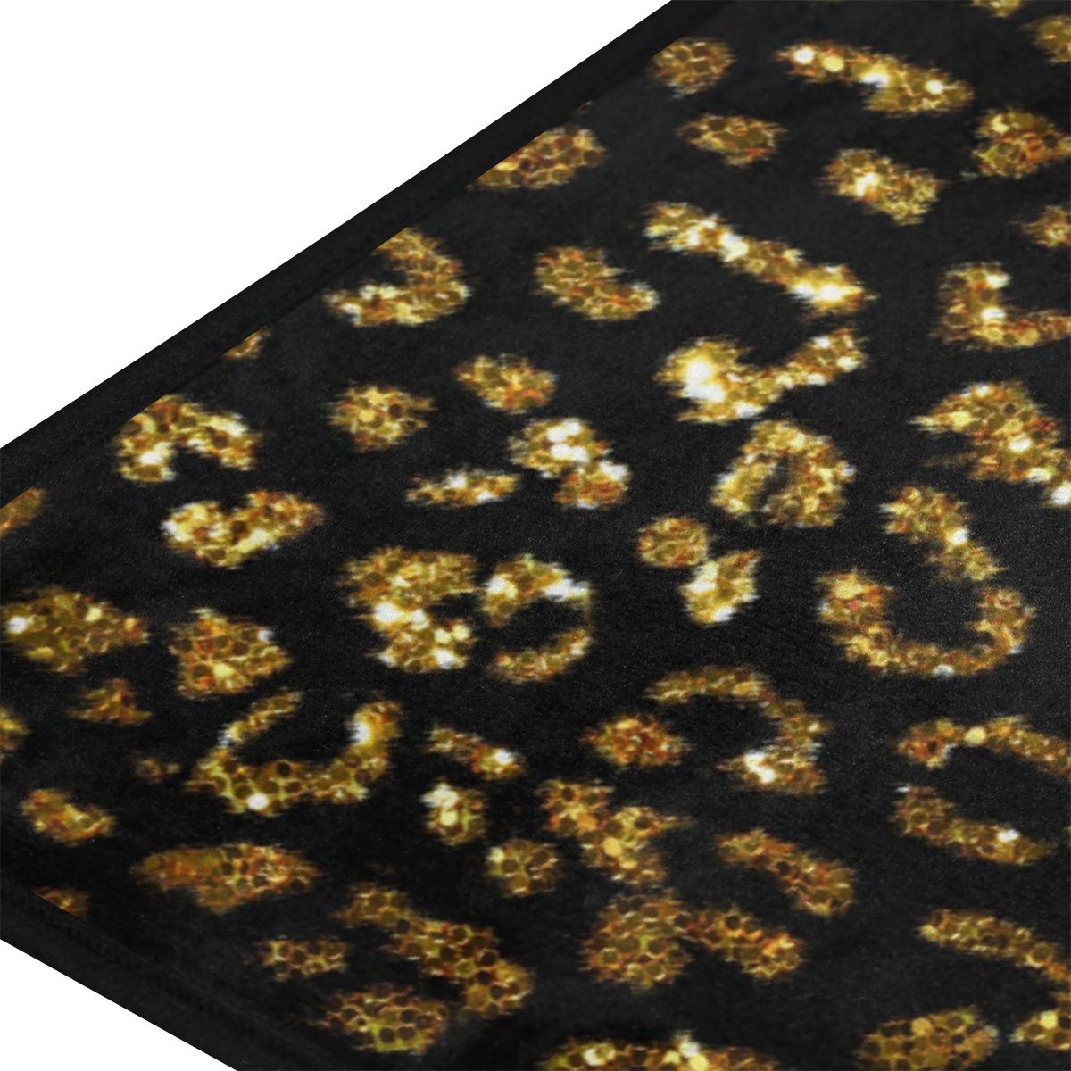 Kitchen Rugs Leopard Print Animal Skin Design Non-Slip Soft Kitchen Mats Bath Rug Runner Doormats Carpet for Home Decor, 39" X 20"