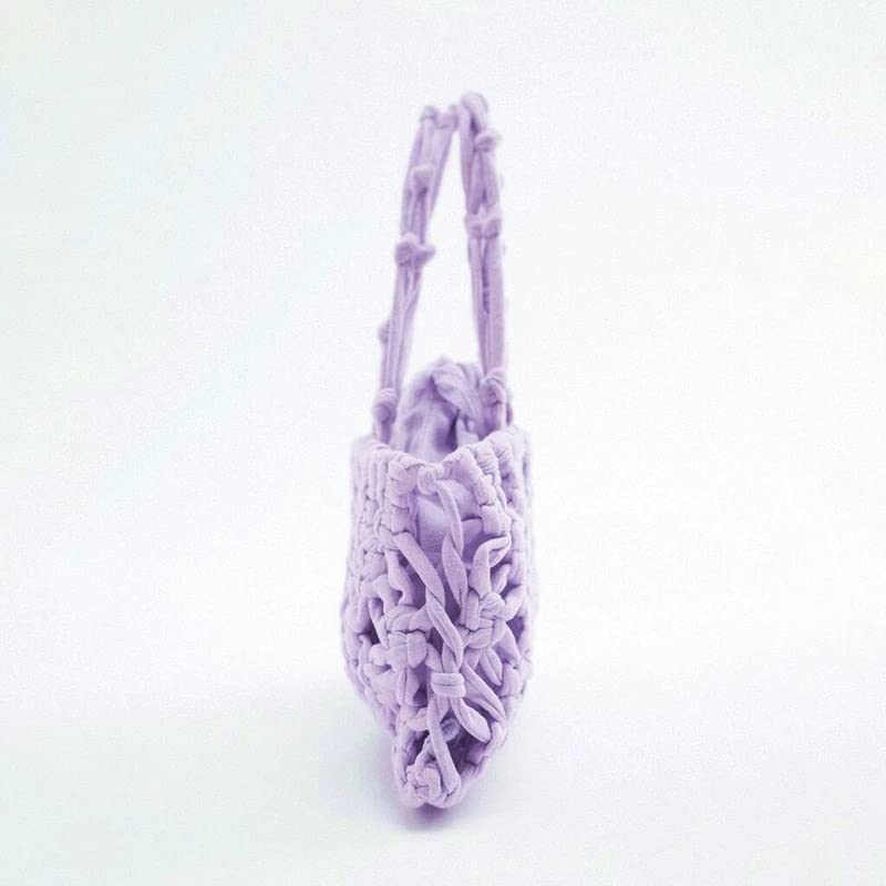 LIUZH Spring and Summer Small Bag Summer Women's Bag Rope Handbag Cloth Woven Bag (Color : E, Size : 1)