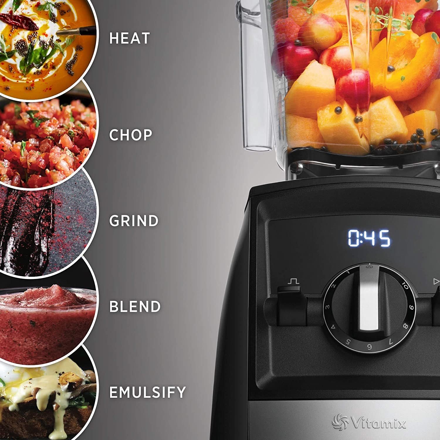 Vitamix White A2300 Ascent Series Smart Blender, Professional-Grade, 64 oz Low-Profile Container, 64 fl oz