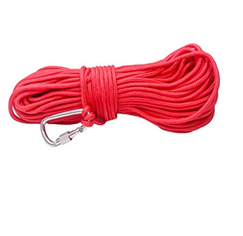 MEFESE 15/10 Meters Fishing Magnet Rope Nylon Braided Heavy Rope with Safe Lock Diameter 4mm Safe Durable