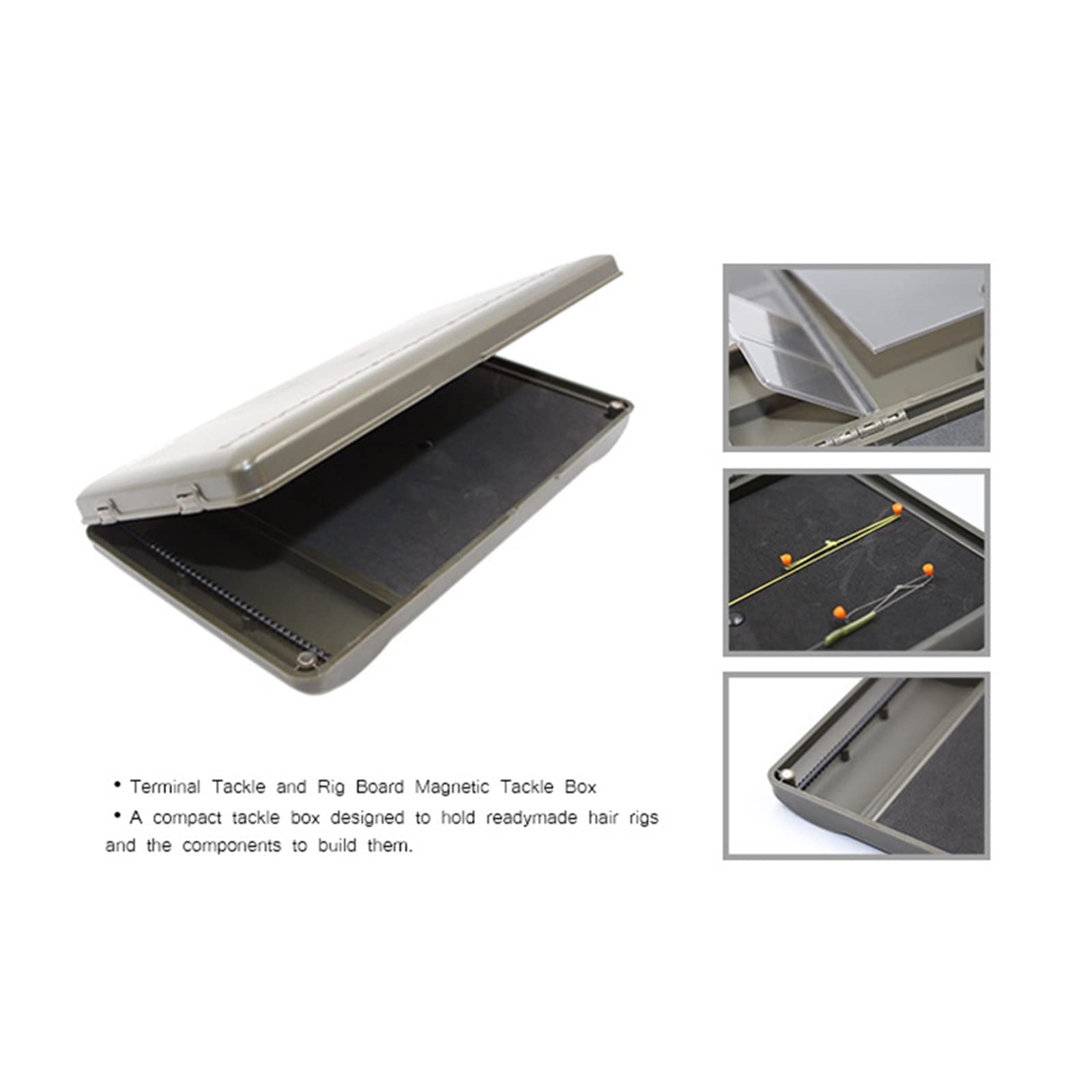 MEFESE 8 Slots Carp Fishing Rig Storage Case Compartment Fishing Tackle Box Swivels Hook Bait Storage Fishing Tackle Accessories Boxes