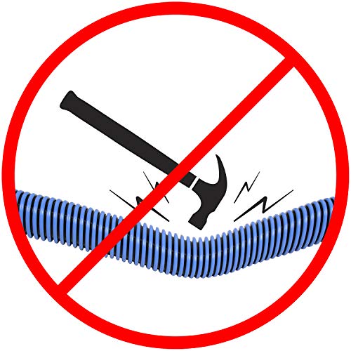 Poolmaster 33430 Heavy Duty In-Ground Pool Vacuum Hose With Swivel Cuff, Made in the USA, 1-1/2-Inch by 30-Feet