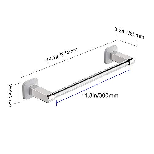 Laigoo Kitchen Paper Towel Holder Adhesive, Under Cabinet Paper Towel Holder Kitchen Tissue Holder Sticky Kitchen Towel Holder (Stainless Steel, White)