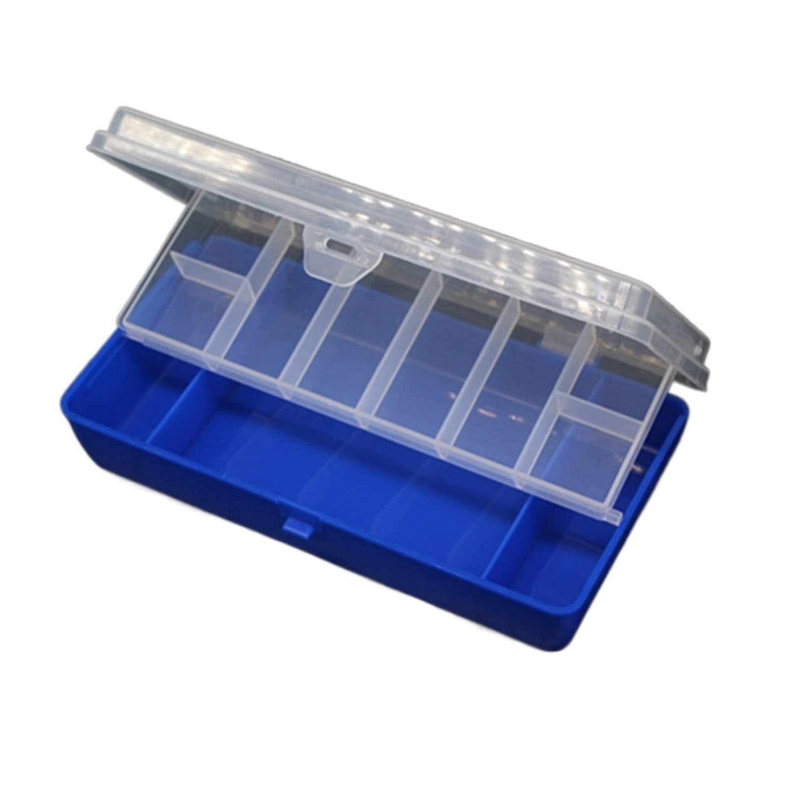KOWMsnh Closet Mounted Storage Double Layer Bait Equipment Fishing Box Accessories Plastic Adjustable Fishing Box False Bait Hook Tool Storage Boxes Fishings Gear (Size : Style2 Blue)