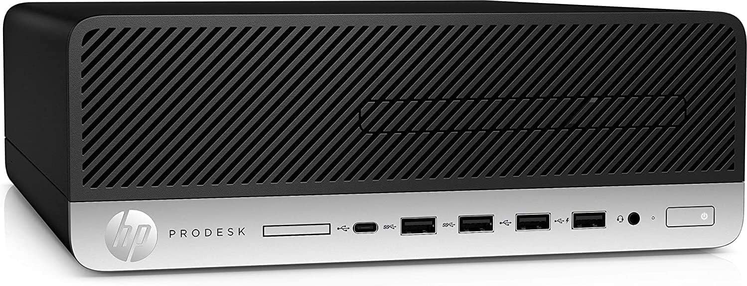 HP ProDesk 600 G4 SFF Desktop, Intel i5-8500, 32GB RAM, 512GB SSD & 500GB HDD, DVD, RGB Keyboard and Mouse, WiFi, Bluetooth, Windows 10 Pro (Renewed)