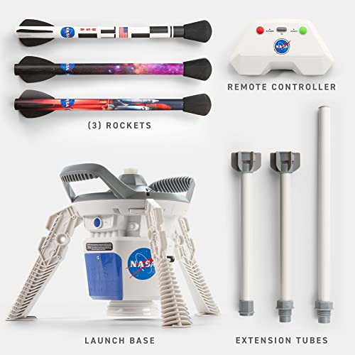 NASA Air Rocket Launcher Kit - Launch Model Rockets Up to 250 Feet with Compressed Air, Pump It Up & Launch Your Rocket, A Safe, Innovative & Fun Outdoor Activity for Kids & Adults