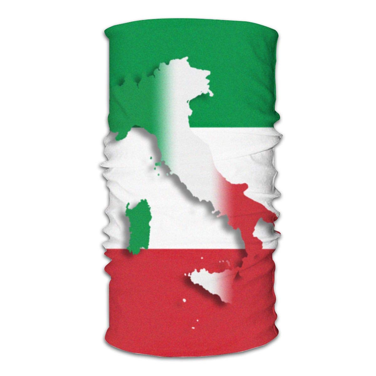 Italy Italian Flag Map Headband - Bandana Scarf UV Headwrap Gaiter Balaclava Face Mask for Hiking