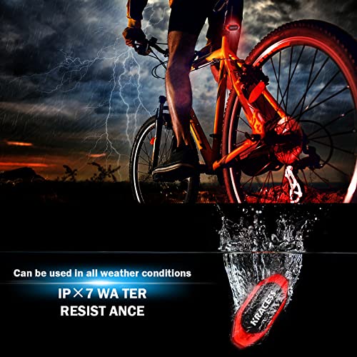 KRACESS KRS-K1 Bike Tail Light Turn Signals Smart Bicycle Rear Remote Control Light Turn Signals Cycling Safety Warning Brake Light (KRS-D1)