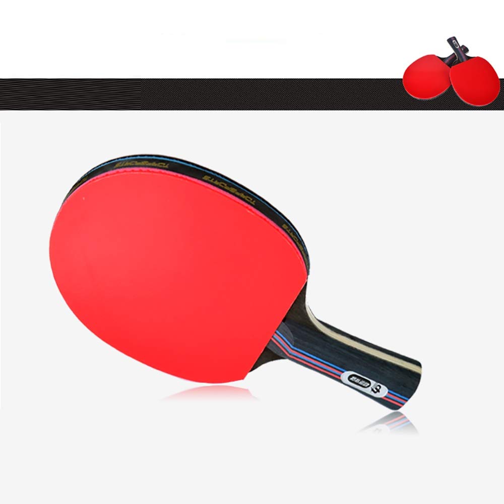 Hewen-Ping Pong Set Beginner Portable Ping Pong Sets 3 Star Long Handle Ping Pong Bat Pingpong Paddle with 2 Table Tennis Bats Rackets and 3 Balls Table Tennis Bat