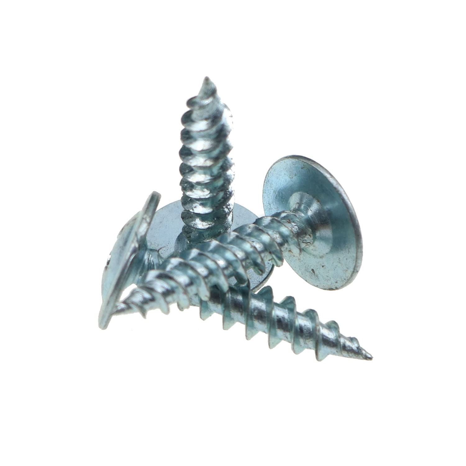 MEETOOT 50pcs Cross Recessed Truss Head Screws Self Tapping Screws Phillips Flat Head Wood Screw #8 x 3/4"