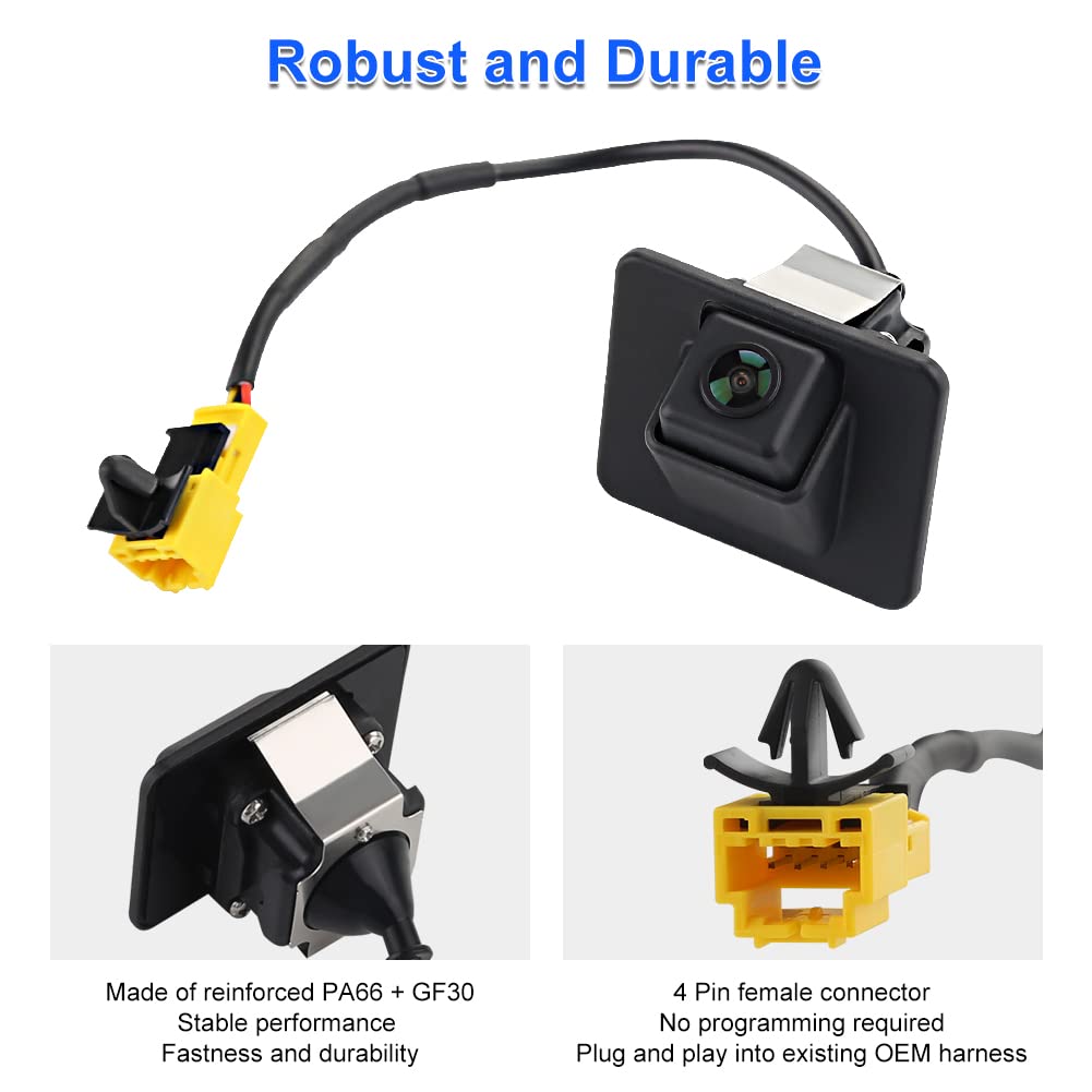 JDMON Backup Camera Replacement for 2011 2012 2013 Kia Optima/Kia Optima Hybrid 2.0L 2.4L Rear View Park Assist Reverse Camera Replacement for 95760-2T001 957602T101 957602T001 95760-2T101