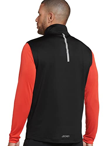 Jockey Men's Activewear Lightweight Performance Vest, Black, L