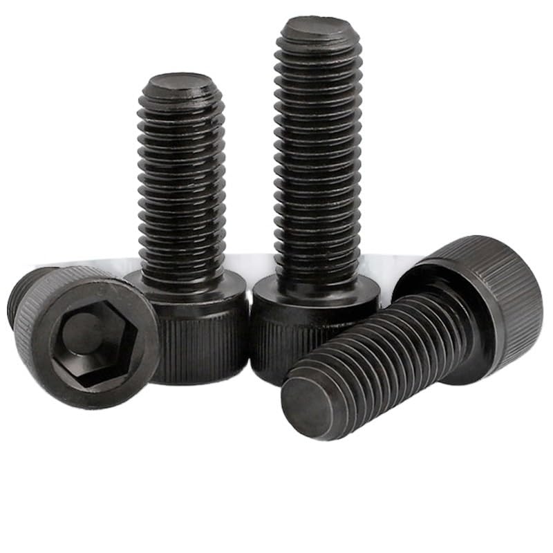 Hexagon Socket Screws 10pcs 12.9 Grade high Strength Bolts M8 Cylindrical Head Screws Cup Head Full Thread Hexagon Socket Screws M4/M5/M6 (Size : M5*12)