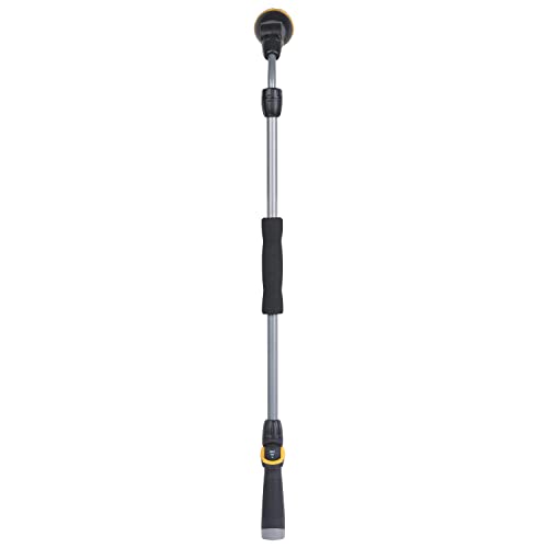 Melnor 65145AMZ RelaxGrip 8-Pattern Pivoting-Head QuickConnects Extension Wand, Black/Yellow