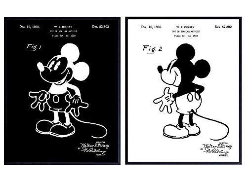 Original Patent print Set - Vintage Wall Art & Decor - Unique Gift for World Fans - decoration for Boy, Girl, Child Room or Nursery - 8x10 UNFRAMED Wall Art Poster
