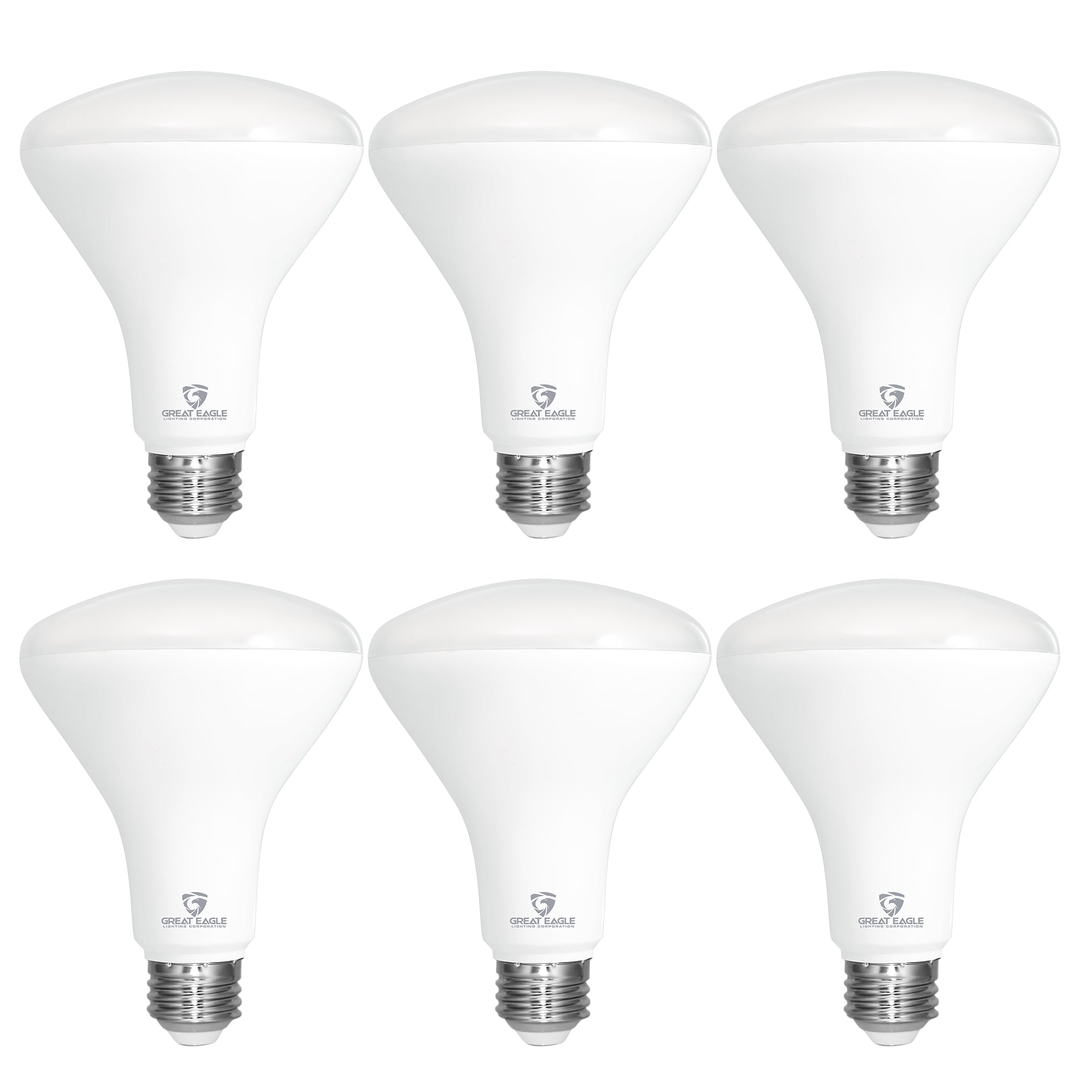 Great Eagle Lighting Corporation BR30 LED Bulb, 11W (75W Equivalent), 850 Lumens, 2700K Warm White Color, for Recessed Can Use, Dimmable, and UL Listed (6 Pack)