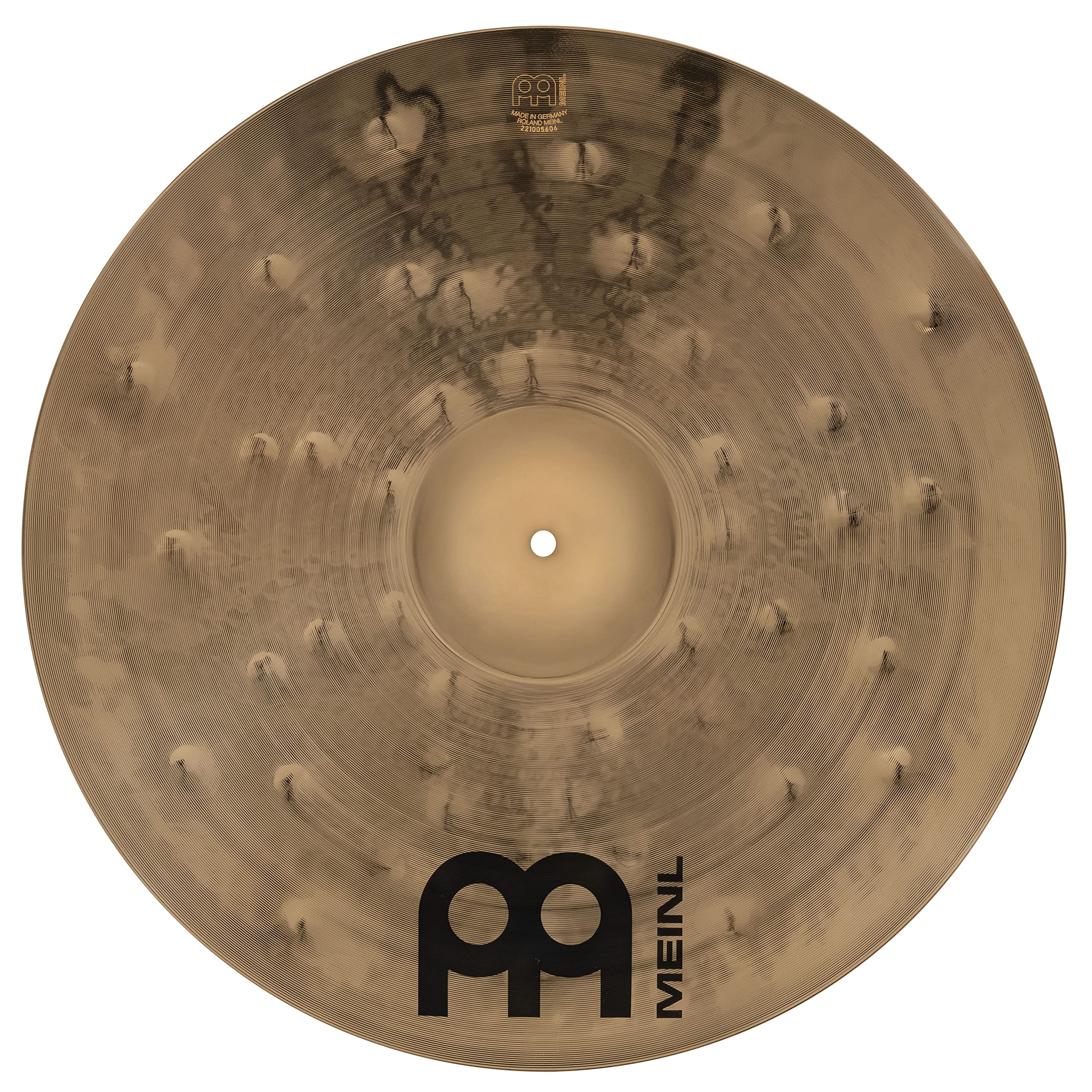 Meinl Cymbals Pure Alloy Custom 20" Extra-Thin Hammered Crash β Smoked Bronze/Brilliant Finish β Made in Germany, 2-Year Warranty (PAC20ETHC)