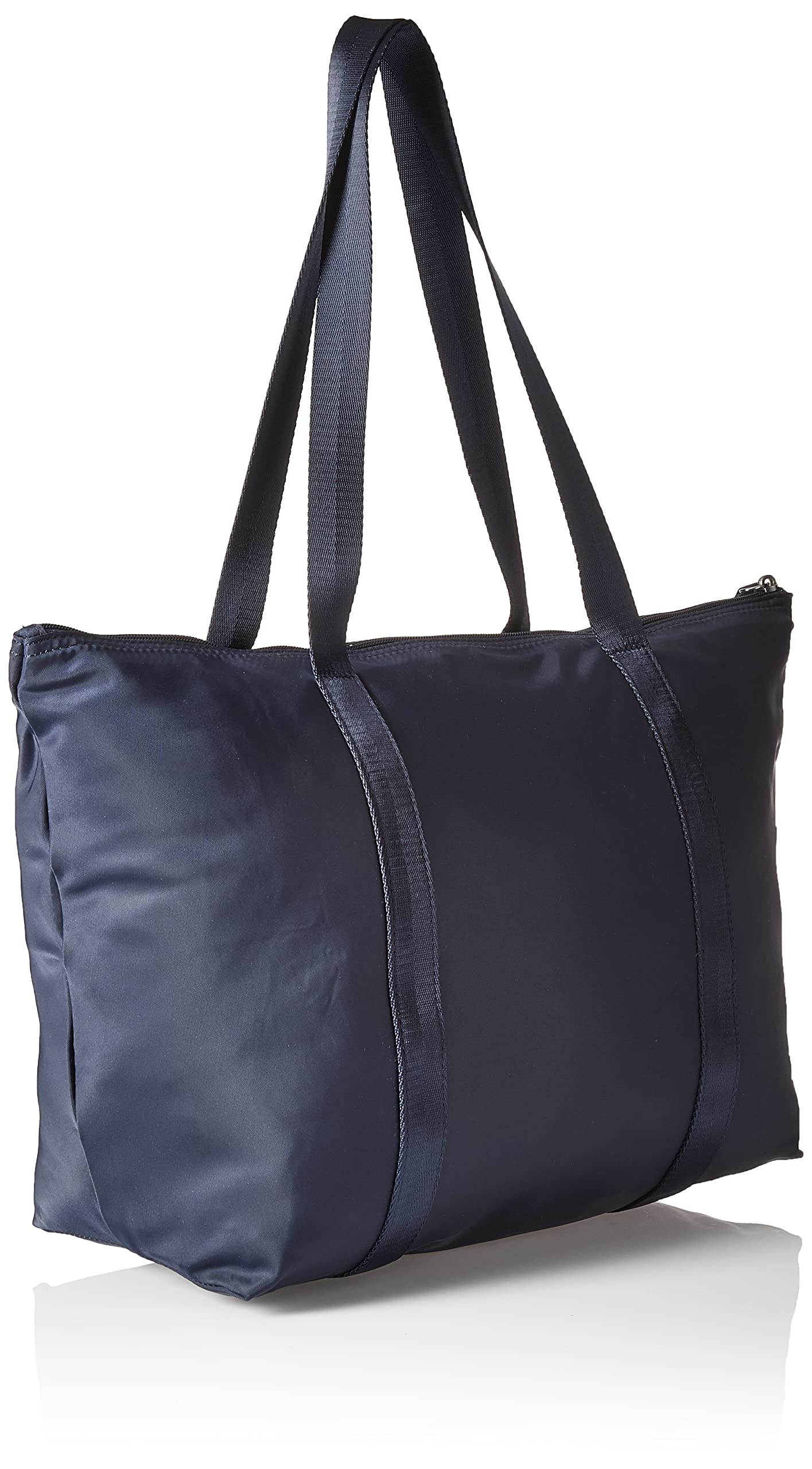 Lacoste Jeanne Large Shopping Bag, Marine 166 Jaune Fluo