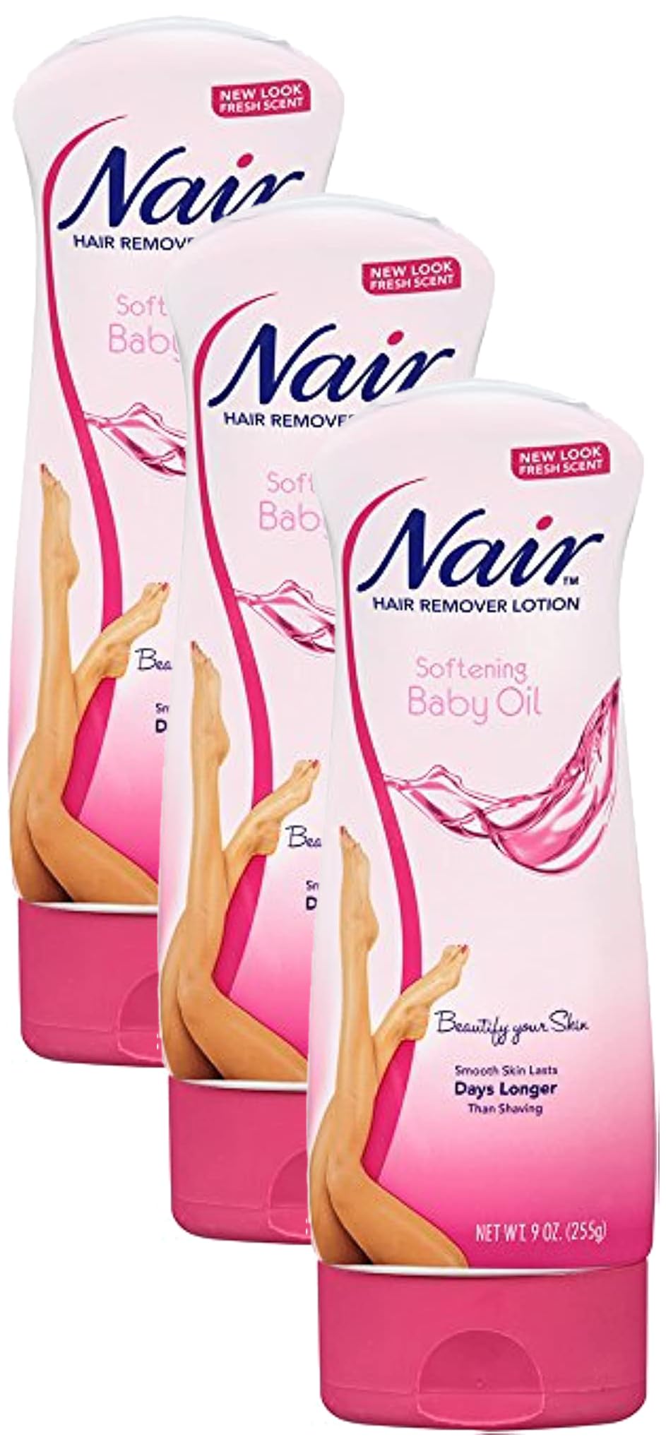 Nair Hair Removal Lotion - Baby Oil - 9 oz (Pack of 3)