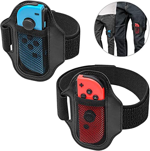 Leg Straps for Nintendo Switch Sports Games 2022 and Ring Fit Adventure,2 Pack Elastic Leg Bands for Switch and Switch OLED Joy Con Controllers Games Accessories …