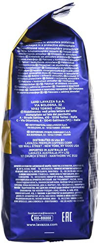 Lavazza Gold Selection Whole Bean Coffee Blend, Medium Espresso Roast, 2.2 Pound Bag ,Authentic Italian, Blended and roasted in Italy,Well balanced, medium roast with notes of honey and almond