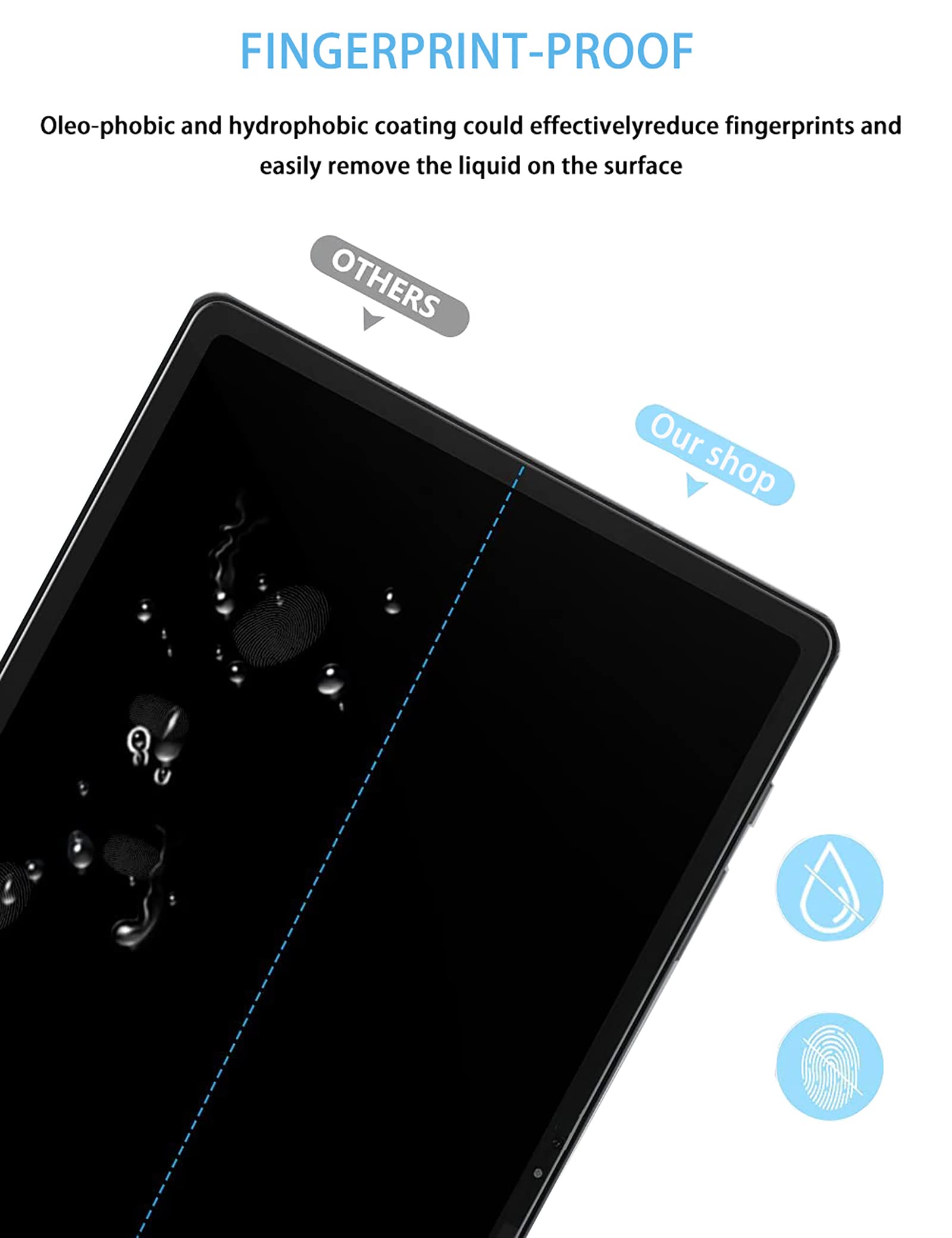 PCduoduo [2 pack] FOR Amazon Fire 7 2022 tempered glass screen protector, suitable for Amazon Fire 7 2022 tablet 7 inch.high-definition transparent shielding layer, scratch resistance