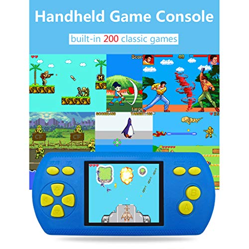 New Portable Handheld Game Console, 2.2 Inch Video Game Built-in 200 Classic Game,for Kids Adults Gift