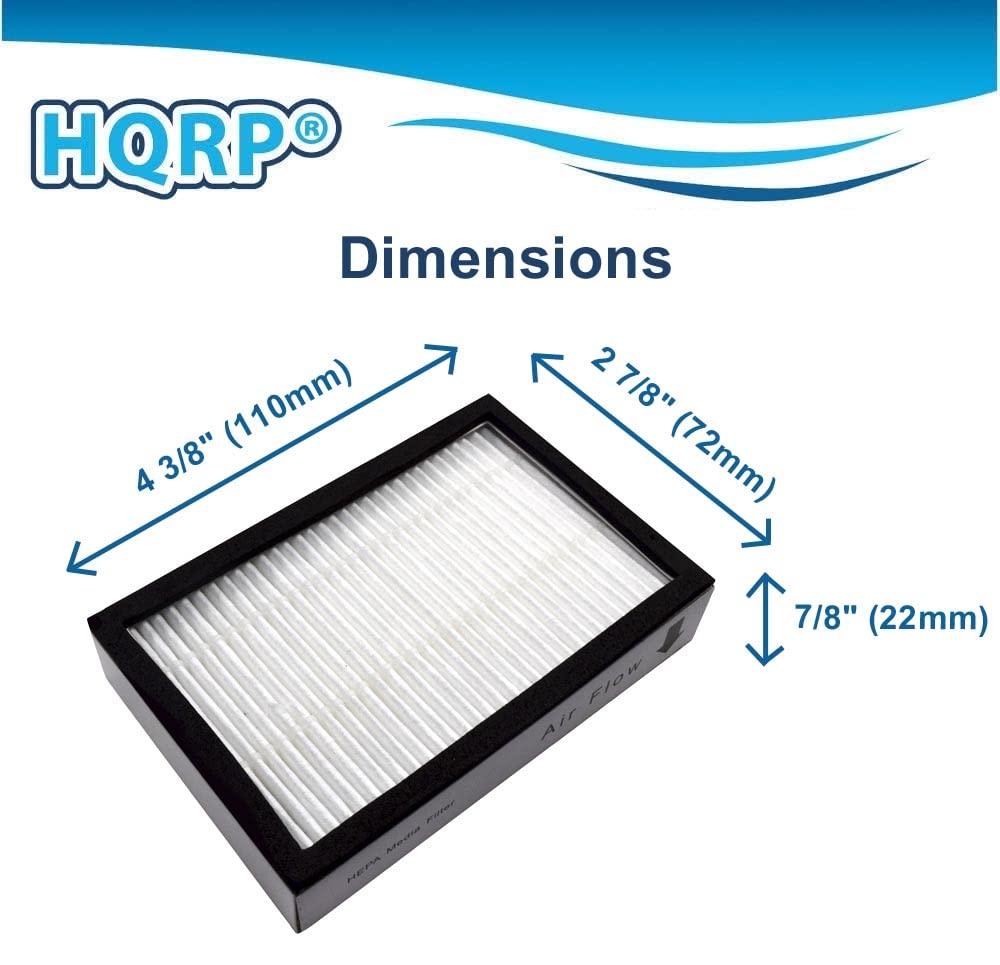 HQRP 2-Pack HEPA Filter compatible with Panasonic MC-V7710 MC-V7720 MC-V7721 MC-V7722 MC-V9658, Fold'n Go MC-V5481 MC-V5485 MC-V5491 MC-V5451 MC-V5454, Dual-Sweep 7500 Series Upright Vacuum Cleaners