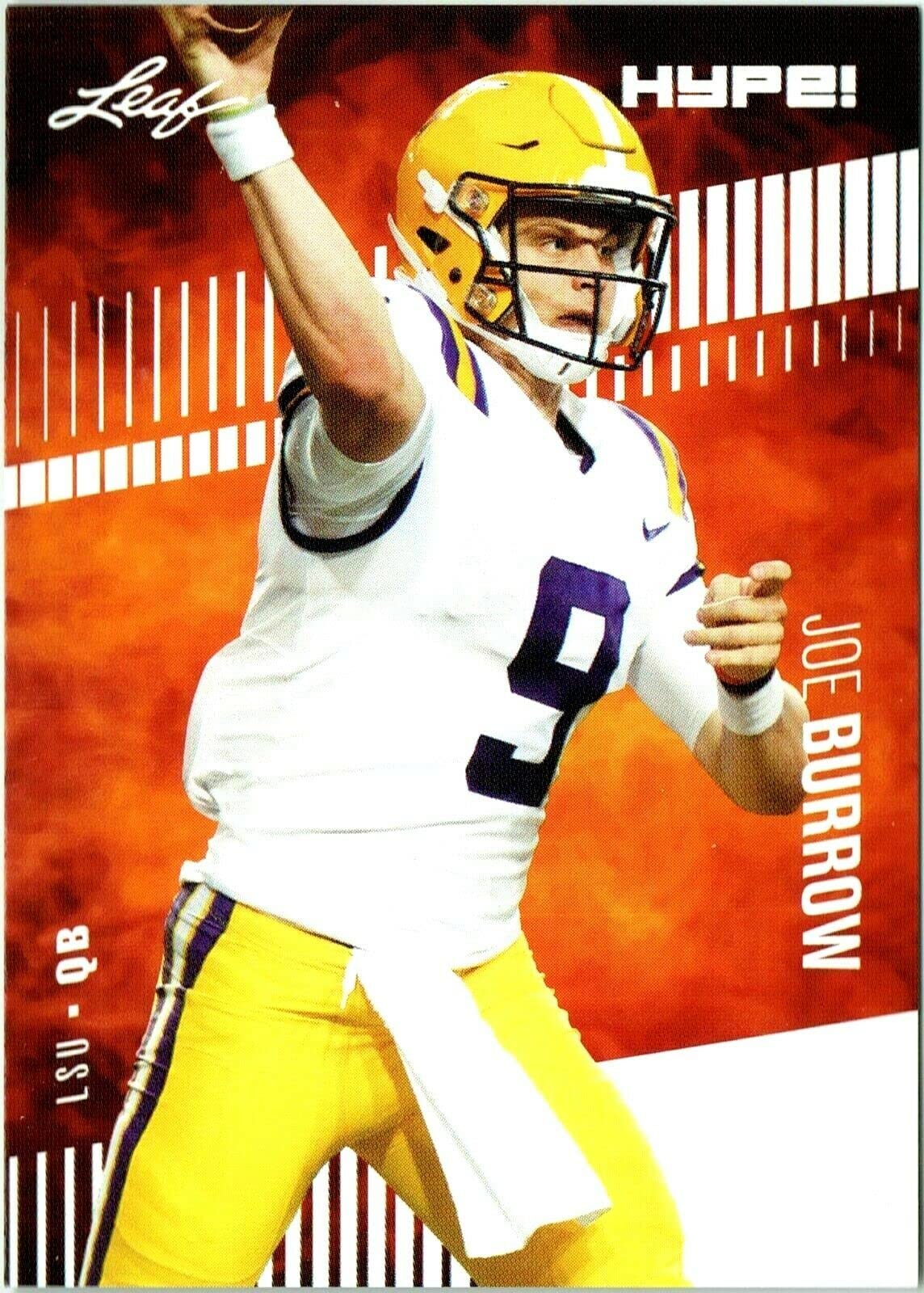 Joe Burrow 2020 Leaf Hype Limited Edition to 5,000 Rookie Card #30A!