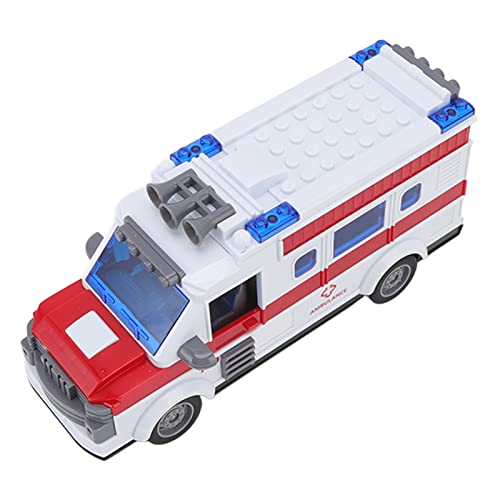 KUIDAMOS Remote Control Ambulance, Simulation Flexible RC Ambulance High Speed for Beach for Grass for Dirt