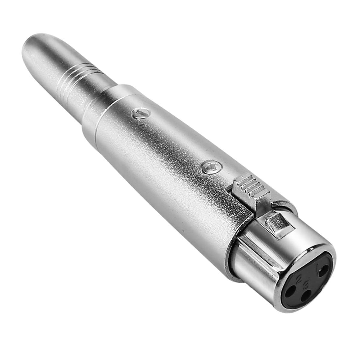 JOMLEY 3 PIN XLR Female to 1/4 inch Female Cable Adapter -2 Pack