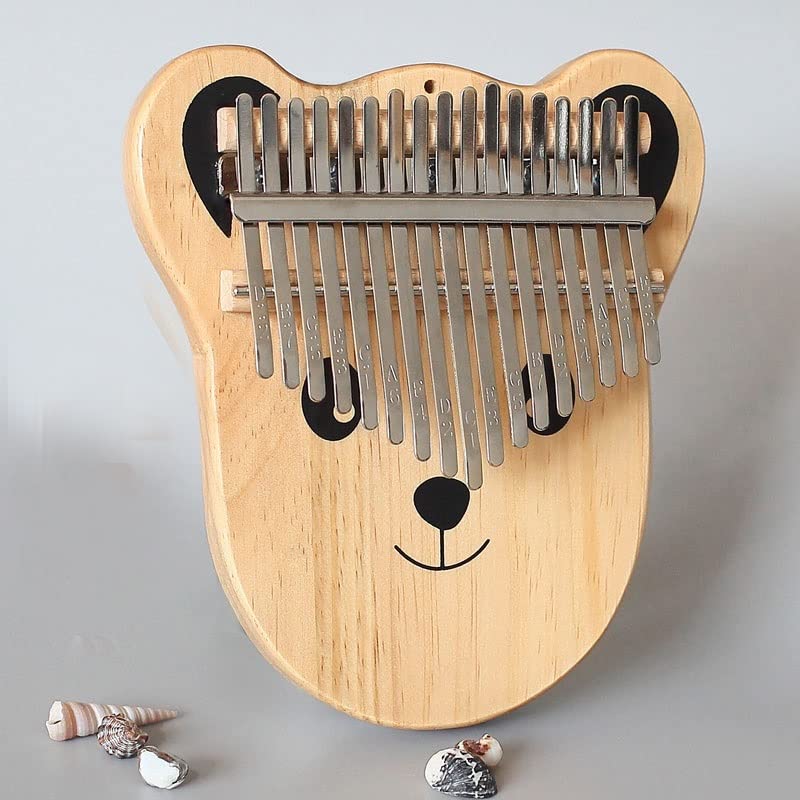 KXDFDC Mini Kalimba 17 Keys Thumb Piano with Tune Hammer Wood Hand Finger Piano Mbira Gifts for Beginners (Color : E, Size : 17 Keys)