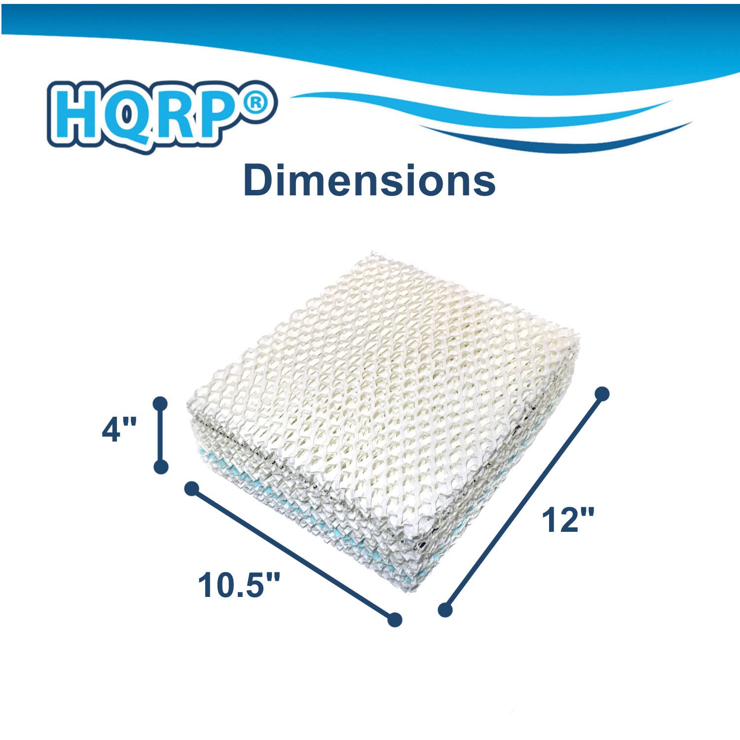 HQRP Wick Filter Replacement Compatible with Bemis Essick Air AIRCARE SS390DWHT, 826000, 826800, 826600, 826900, 821000, 821001, 831000 Evaporative Humidifiers