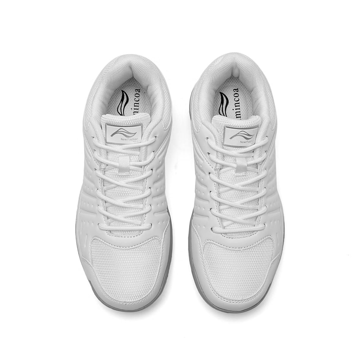 Lamincoa Womens Pickleball Tennis Shoes Lightweight Court Sneakers for Athletic Training Racketball Squash Volleyball White Size 9