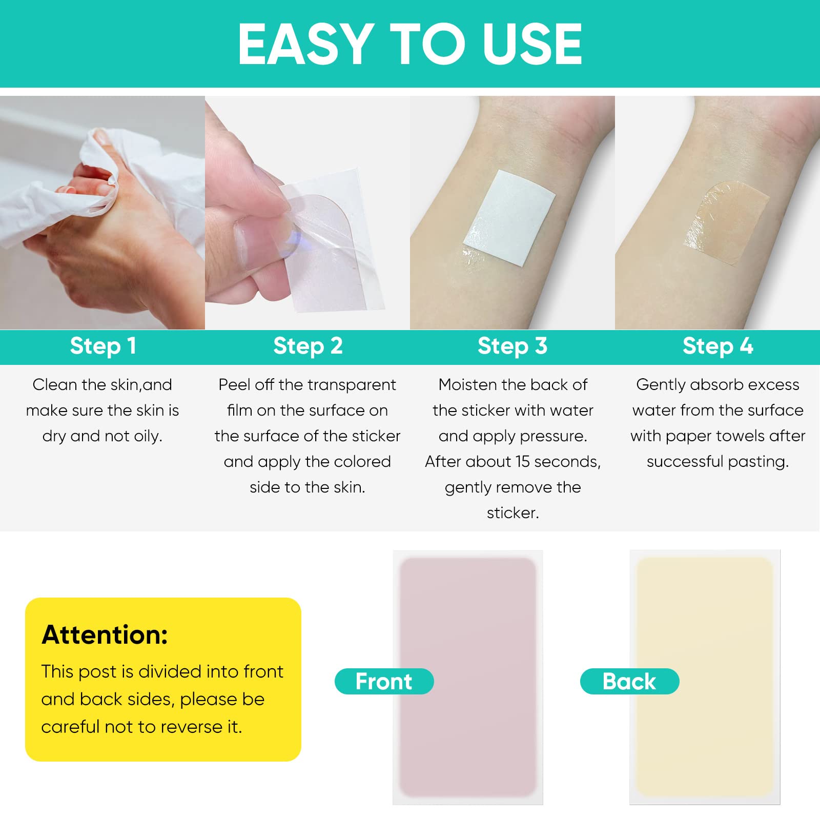 iTecFreely Tattoo-Cover-Up Waterproof-Sweatproof-Tattoo-Cover-Up-Tape Ultra-Thin-Breathable-Invisible-Patch-Concealer-Sticker-Suitable-for-Spot-and-Scar