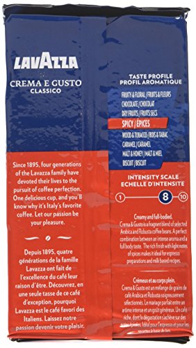 Lavazza Italian "Crema e Gusto" Ground Espresso (1 case = 20 x 8.8 oz bricks)