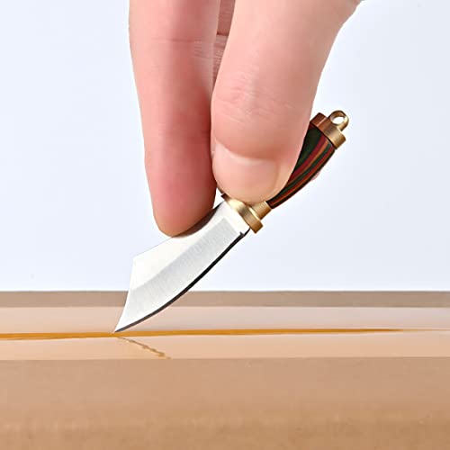 NBGDY Mini Knife Keychain, Small Pocket Knife,EDC Package OpenerĀ Box Cutter Knife set. 2-piece set (KPQ-1030)