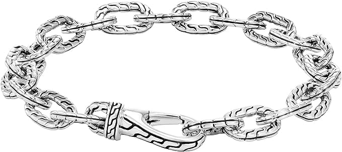 John Hardy Silver Link Chain Bracelet, Classic Chain Collection, Size Large