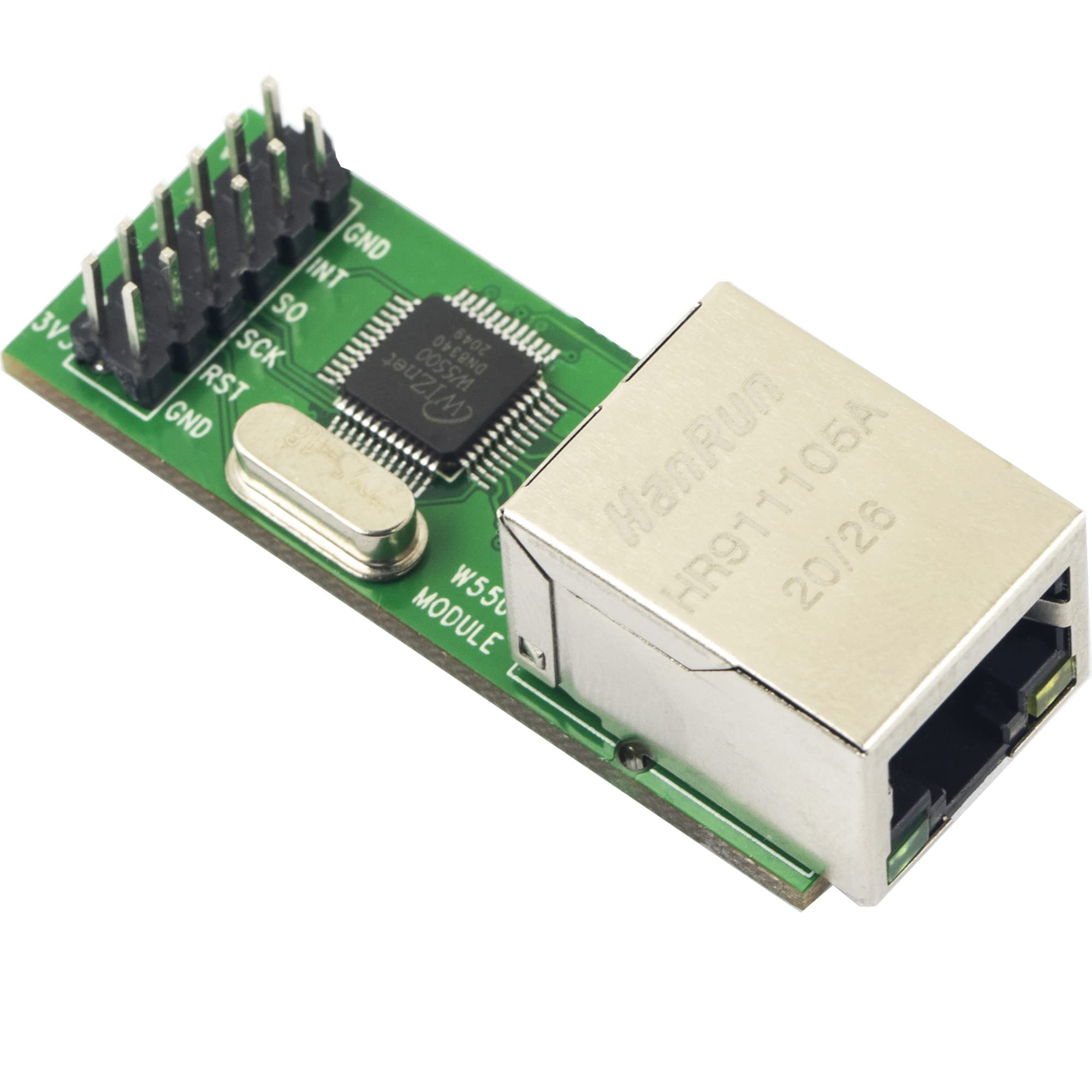 naughtystarts W5500 Ethernet Network Module 3.3V 5V Full Hardware TCP/IP Protocol 51 / STM32 Microcontroller Program SPI Interface for Arduino (1pcs)