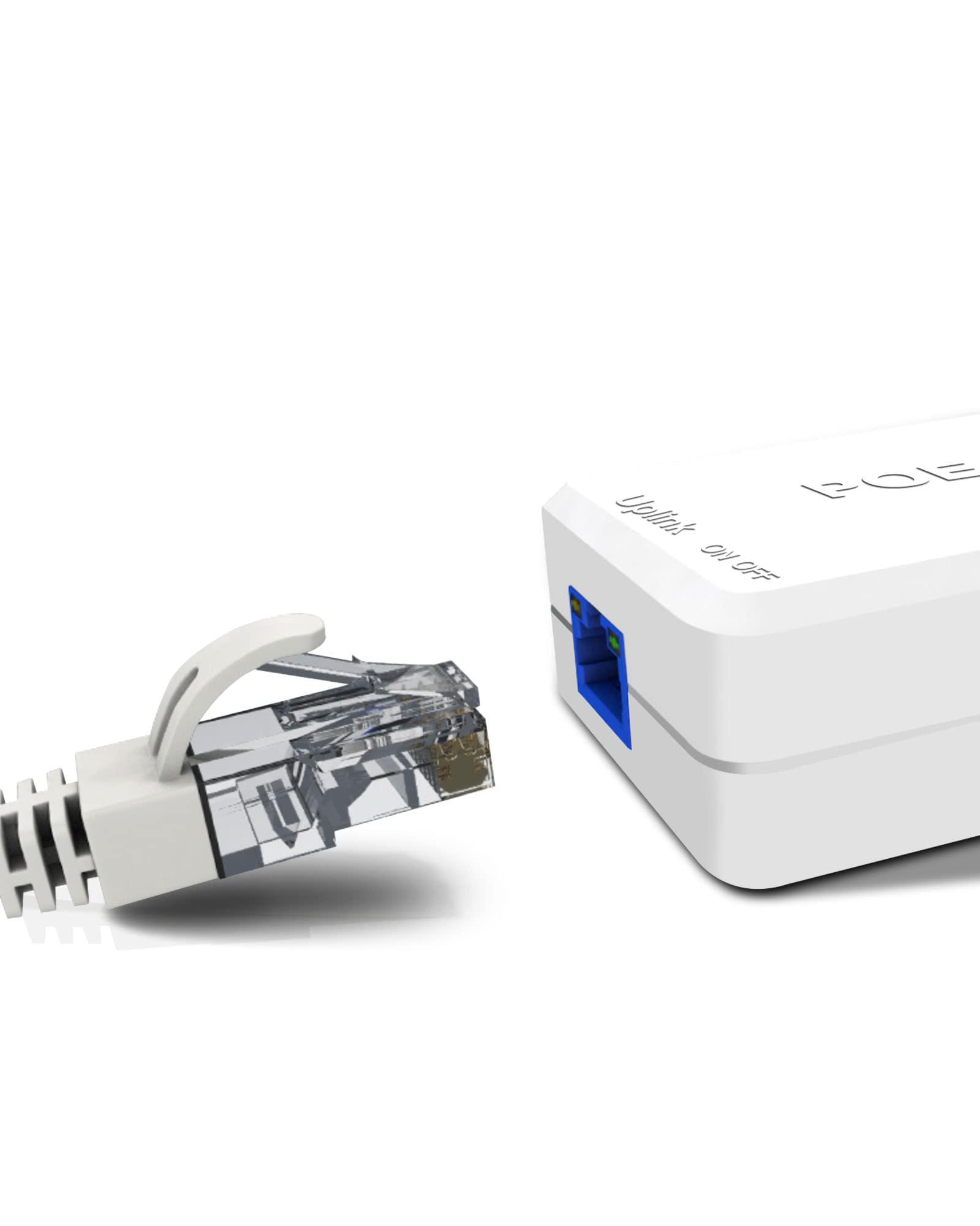 Ocitde Poe Extend Swtich, Supports IEEE802.3af/at, Plug-and-Play, Cascade 2-3 Times, No Power Required. Distance Extend 100M (328ft).