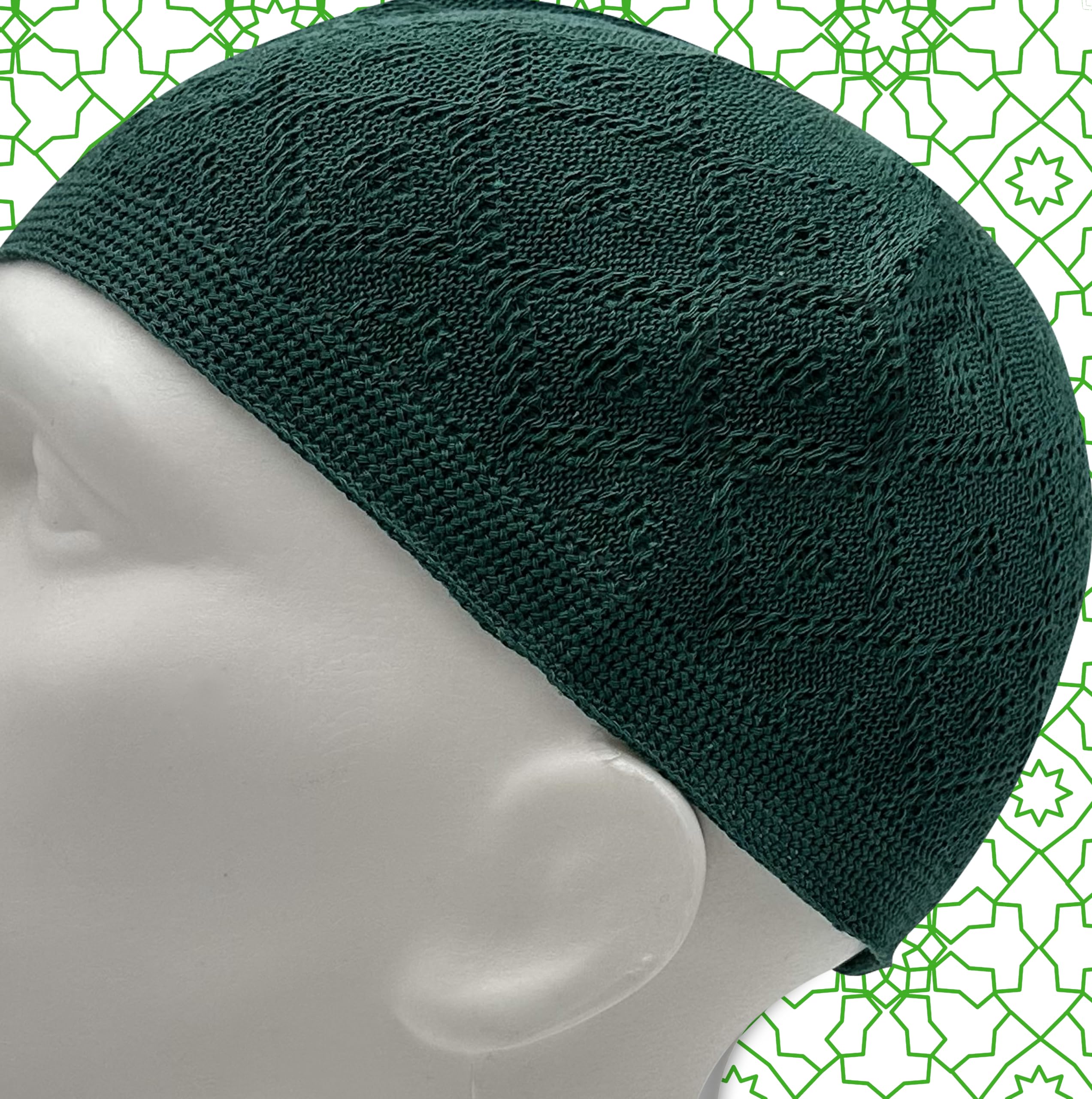 Kapobia Kufi Hats for Men, Muslim Clothes for Men,0 Breathable Skull Beanie, Crochet Cap, Handicraft Taqiyah, Cufi, Kufe (10 Pieces, Mixed Colors)