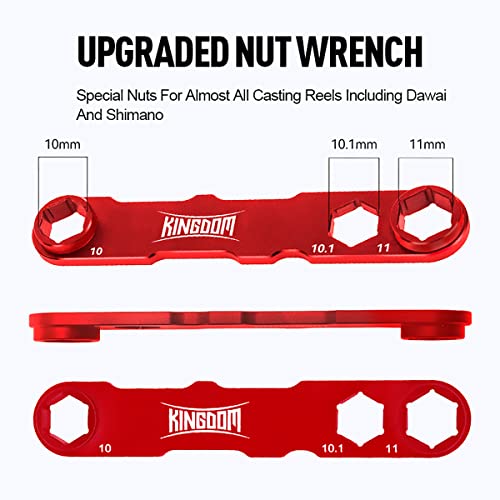 Kingdom Tools for Reel Maintenance 10pcs Bearing Tool for Spinning Reel Repair Kit for Baitcasting Reel Lightweight Use Tools