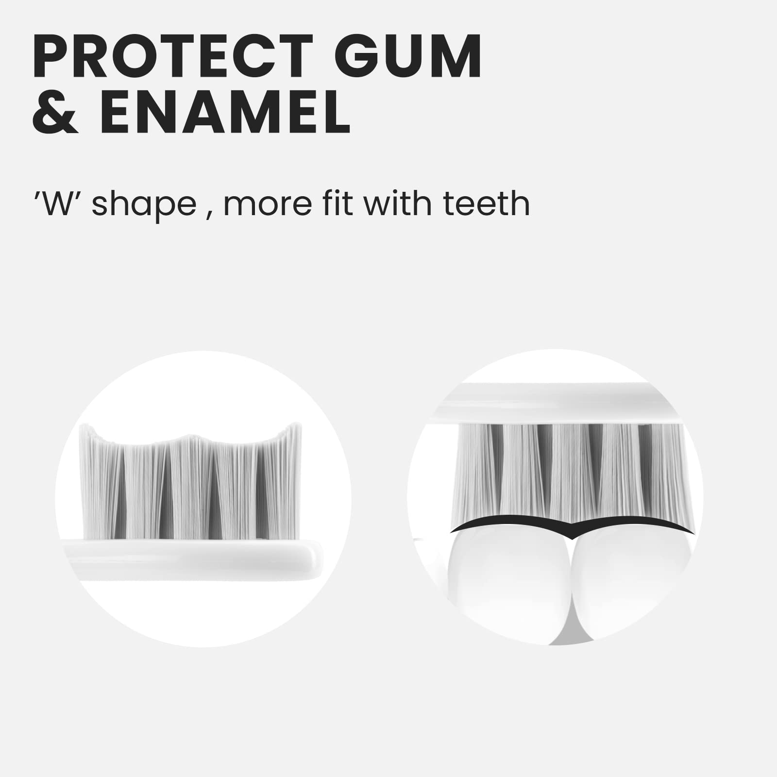 Oclean X Pro Elite Replacement Toothbrush Heads,2 Packs, White, Compatible with All Oclean Electric Toothbrush (Daily Clean)
